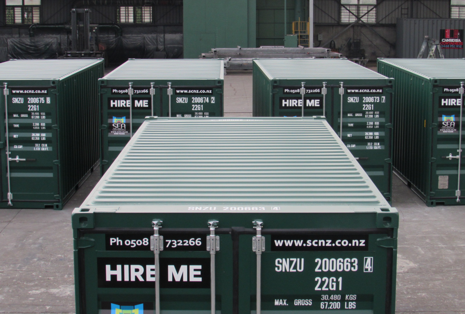 Container Hire - SEA Containers NZ