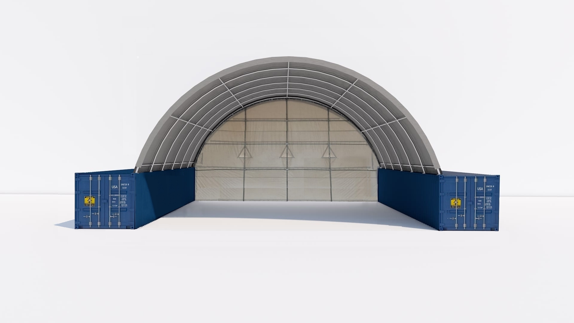 40ft Container Shelter - 40ft x 40ft | SEA Containers